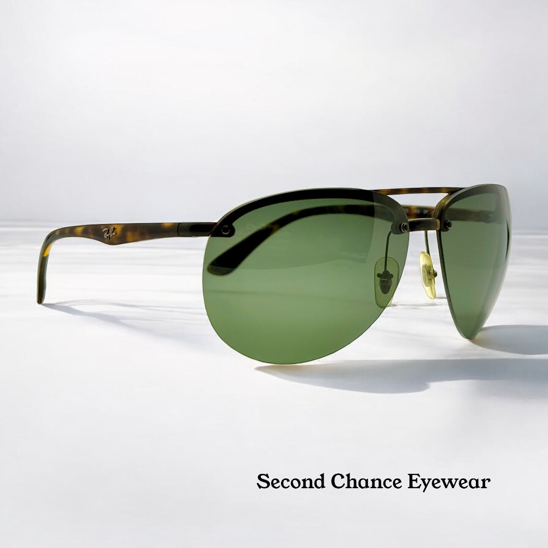 Ray-Ban RB4293-CH 710/6B Havana Pilot Sunglasses w/ Custom G-15 Polari ...